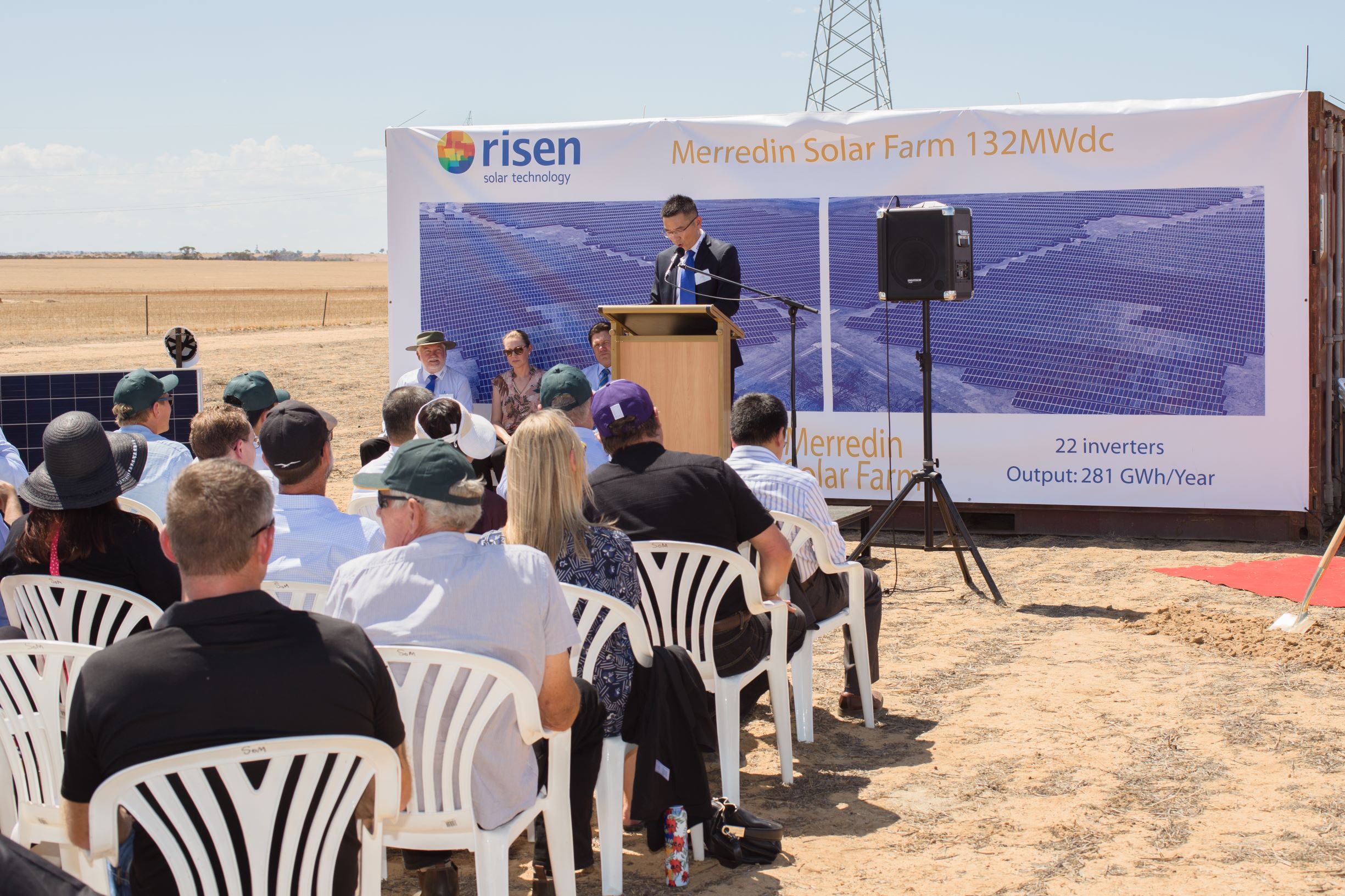 Risen Energy commemorates the start of construction of the Merredin ...
